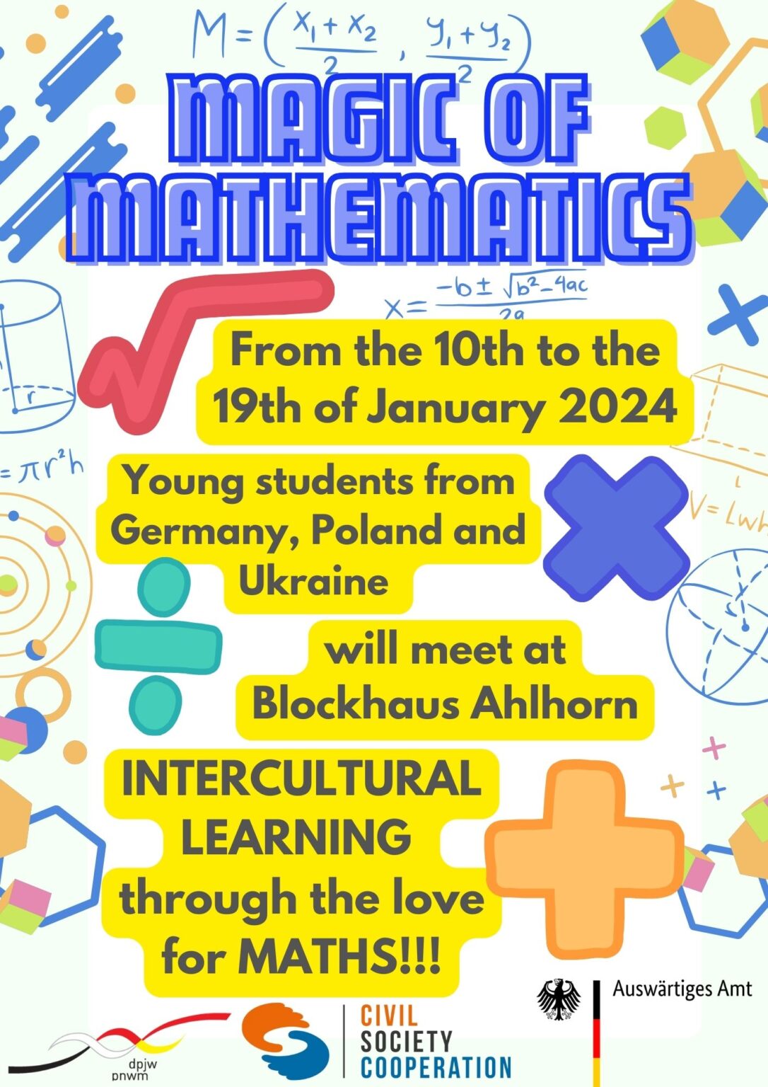 Mathecamp - Magic of Mathematics - Blockhaus Ahlhorn